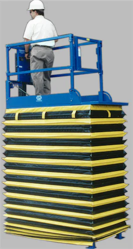 Low Profile Scissor Lift with Collapsible Rails | LPI