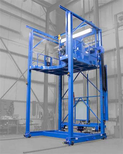 Rail Guided Custom Elevating Work Platform | LPI Inc.