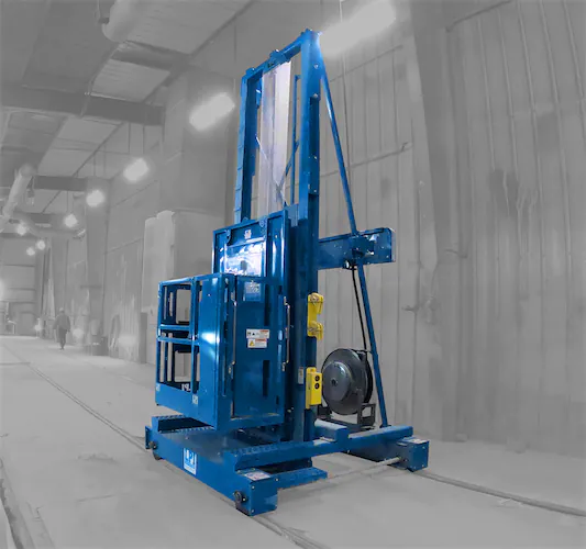 Freestanding 3-Axis Man Lift | Rail-Guided | LPI Inc.