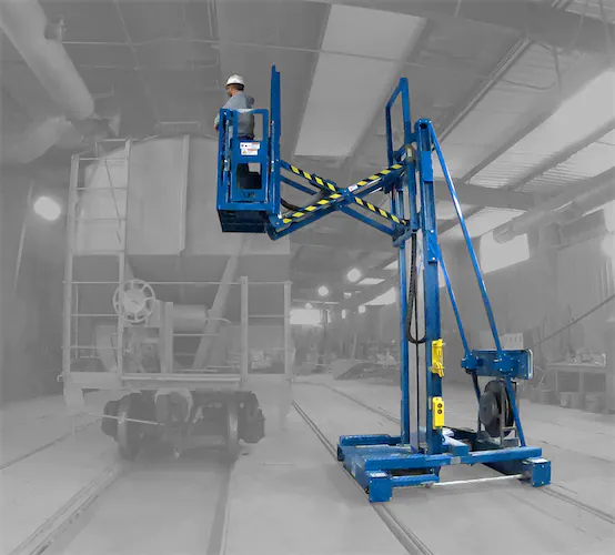 Freestanding 3-Axis Man Lift | Rail-Guided | LPI Inc.
