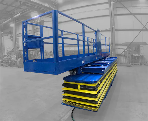 Scissor Lift with Side Shift Operator Platform | LPI Inc